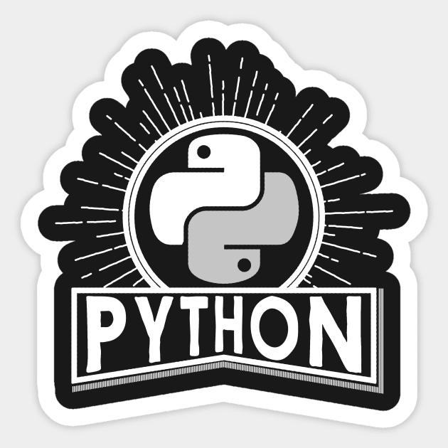 Python Vintage Retro - Python - Sticker | TeePublic